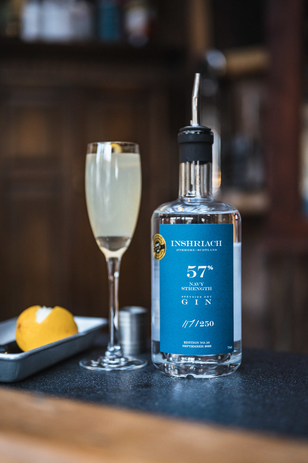 Inshriach 57% Navy Strength Gin (70cl) - Speyside Dry Gin from the ...